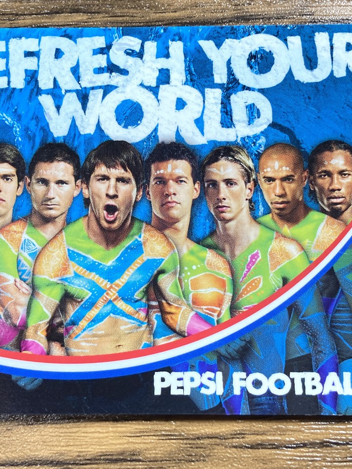 Team Pepsi 2010 FIFA World Cup Calcio Carta Messi Kaka Henry Giapponese ...