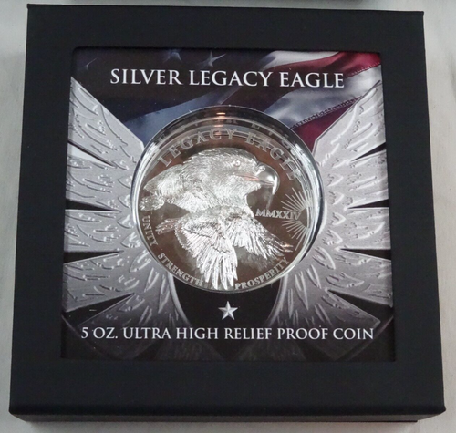 2024 Cook Islands Silver Legacy Eagle 5 Oz Proof Coin $25 Ultra High ...