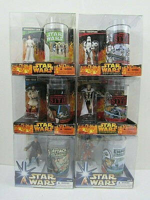 Star Wars Revenge of the Sith Collectible Cup & Figure Set Hasbro 2005 ...