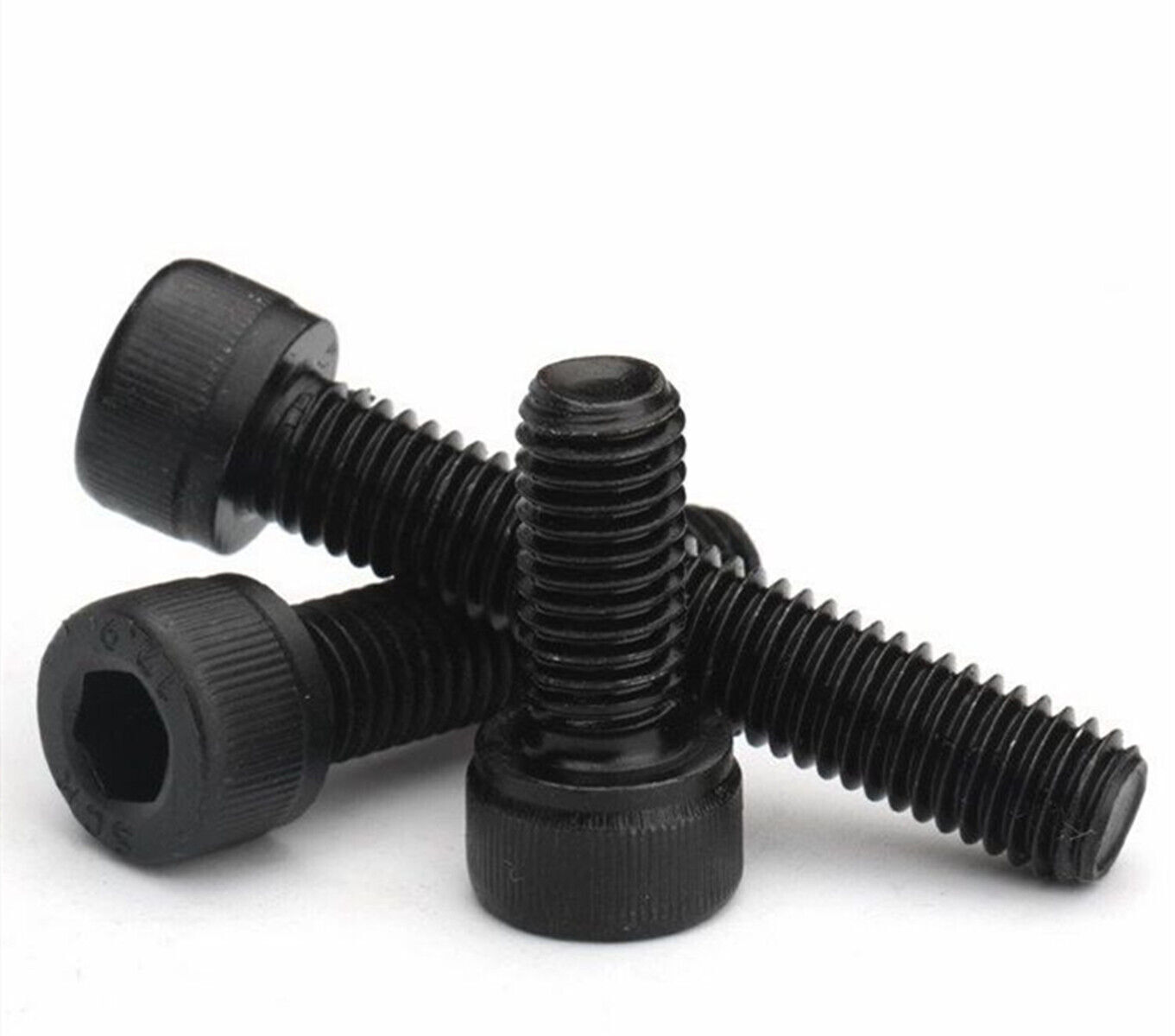 Fine Thread Black 12.9 Steel Hex Socket Bolts Cap Head Screws M6 M8 M10 ...