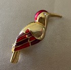 VINTAGE GOLD TONE AND ENAMEL BIRD BROOCH/ PIN | eBay