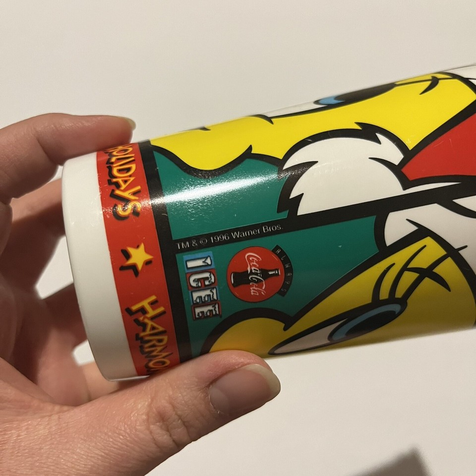 Vintage Looney Tunes Tweety Bird Coca-Cola ICEE Promo 16oz. Plastic Cup ...