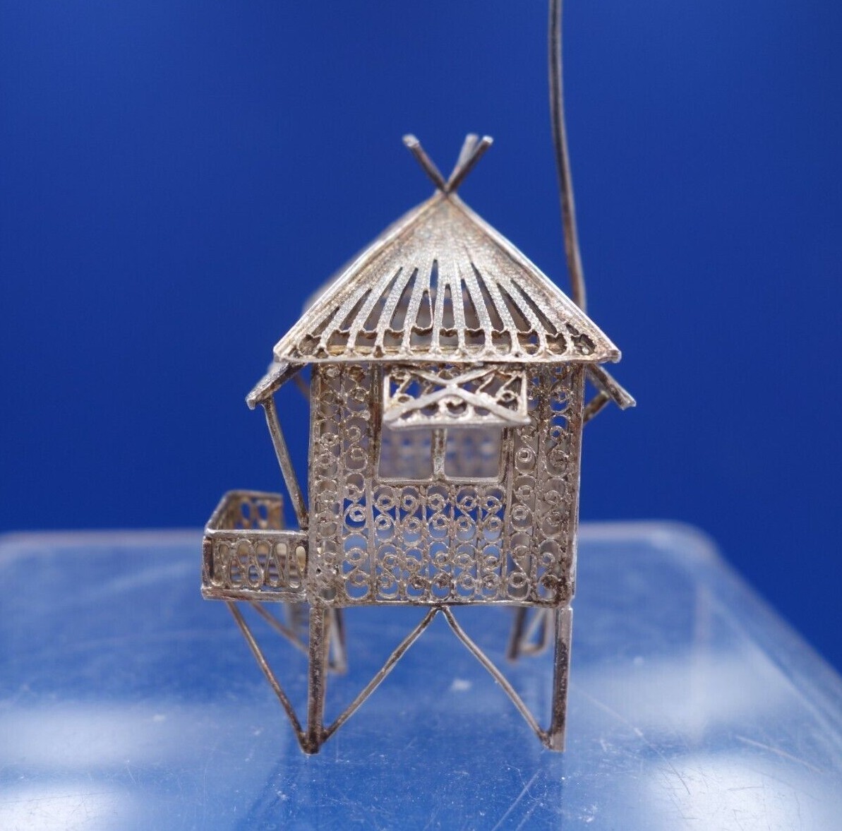 Filigree by Unknown Sterling Silver Doll House Miniature House on ...