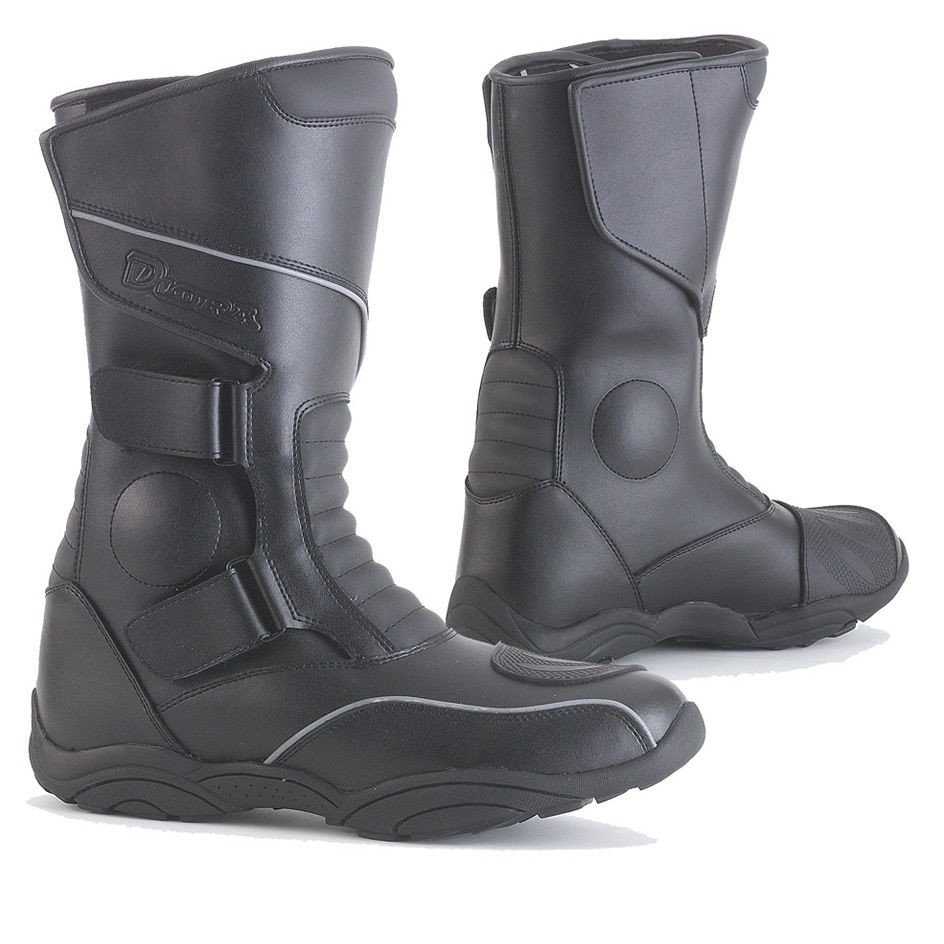 Diora Diablo Leather Waterproof Motorcycle Motorbike Boots Touring Road ...