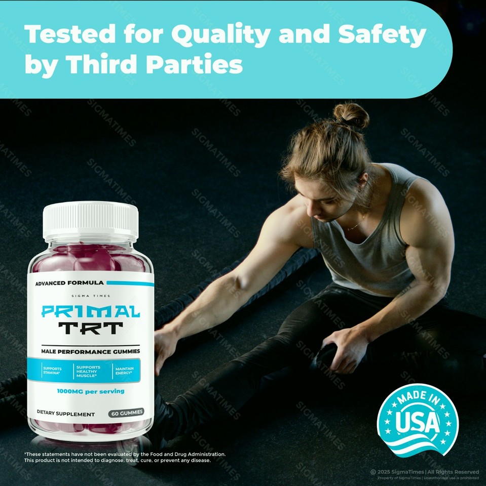 Primal TRT Gummies - PrimalTRT for Men, Male Health Support Supplement ...