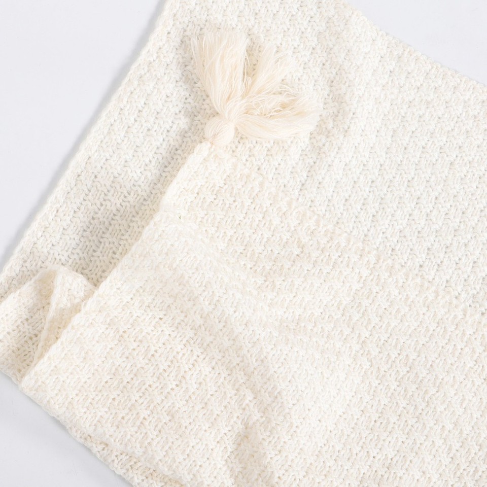 Soft Nap Blanket For Office Or Home Textured Throw Blanket With Tassels ...