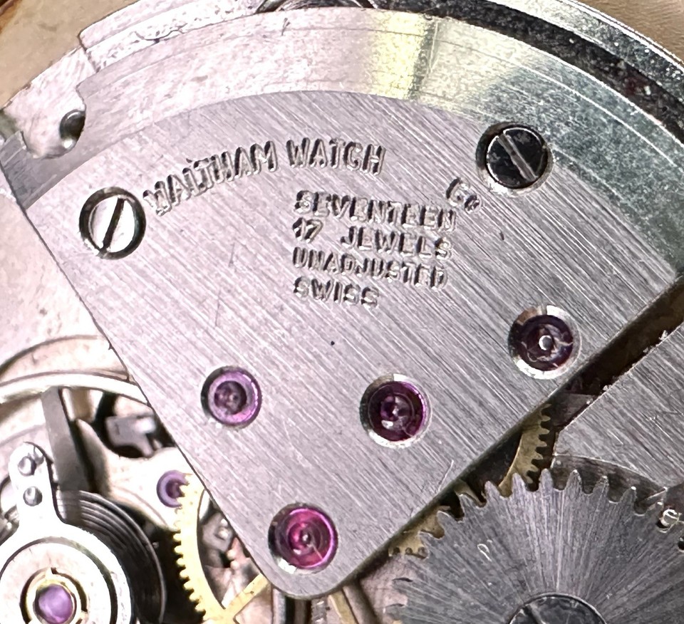 Vintage 1960s Waltham Manual Wind Watch ETA Cal 1291 Swiss Made One ...