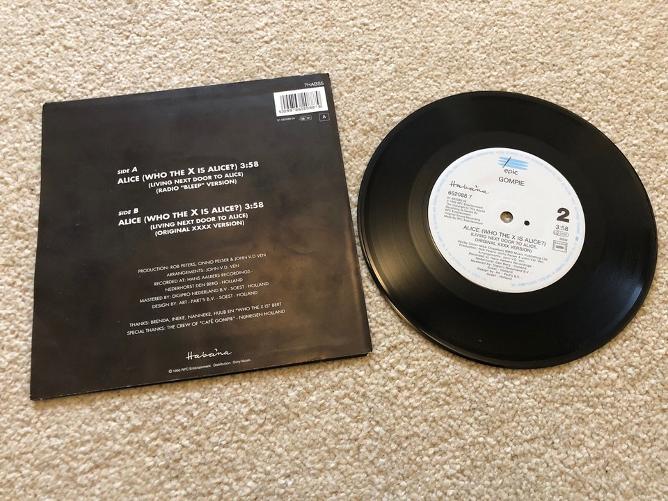 Gompie / Alice ? Who the xxxx is Alice / 7” Single / 1995 | eBay
