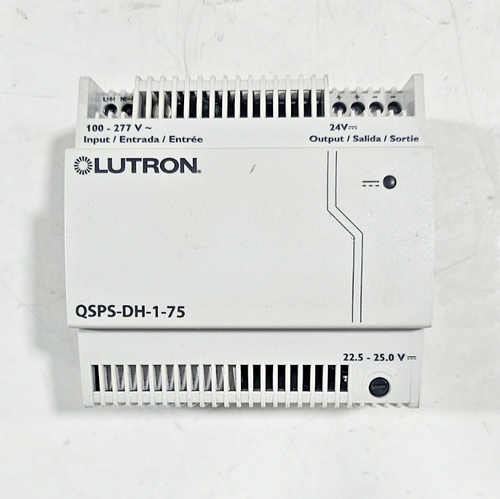 LUTRON QS LINK POWER SUPPLY QSPS-DH-1-75 INPUT-100-277VAC OUTPUT-24VDC ...