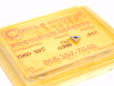 New Surplus 10pcs. CIRCLE TDED 505 Grade: TN7 (RADIUS: .007) CARBIDE ...