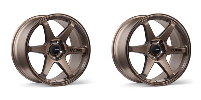 (2X) Enkei T6R Wheels [17x9 / 5x100 / ET:45 / CB:72.6] Matte Bronze | eBay