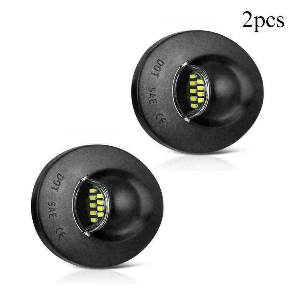 2X LED License Plate Lights Number Lamps With 12 LEDs For 1990 - 2014 ...