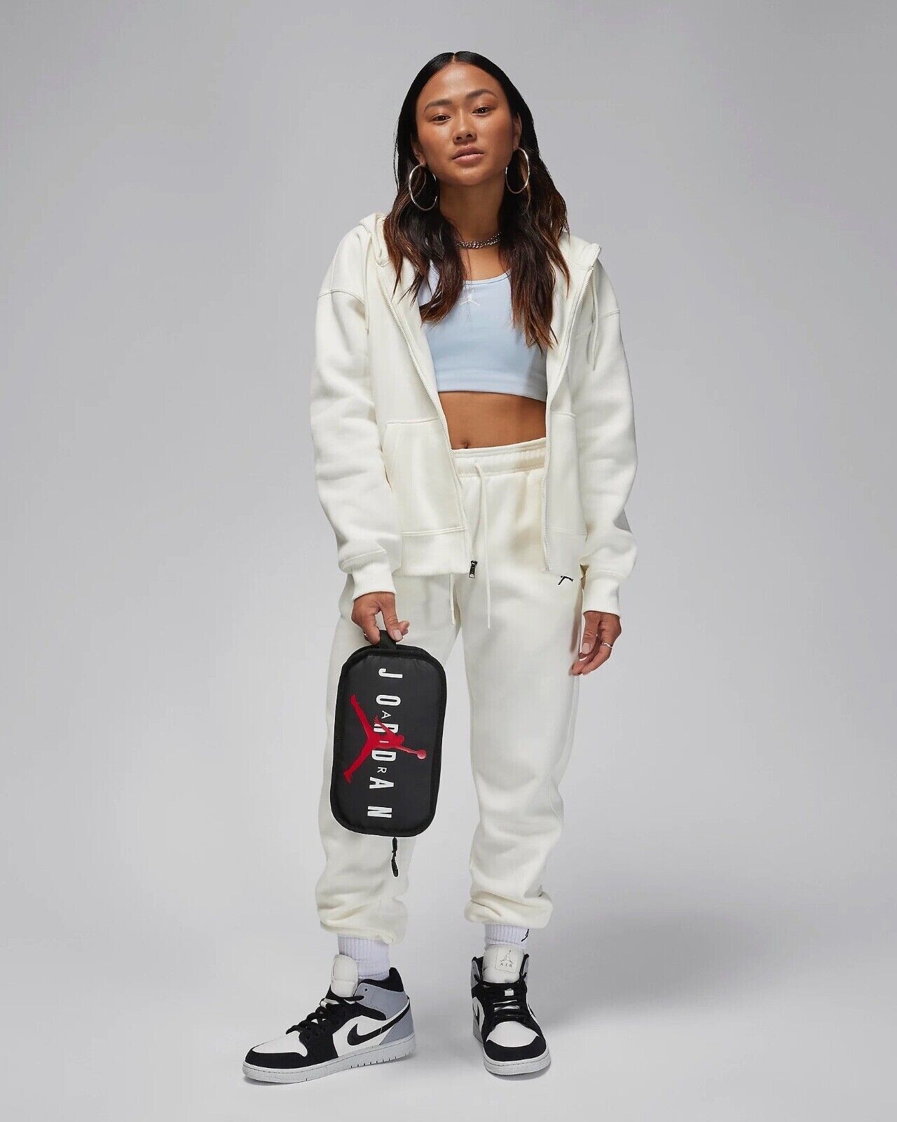 Nike Air Jordan Men's Travel Dopp Kit Clutch Toiletries Bag Black White ...