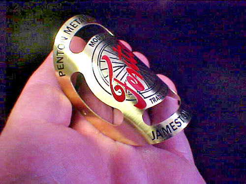 Fenton Bike Badge Headtube Emblem Acid Etched Brass | eBay