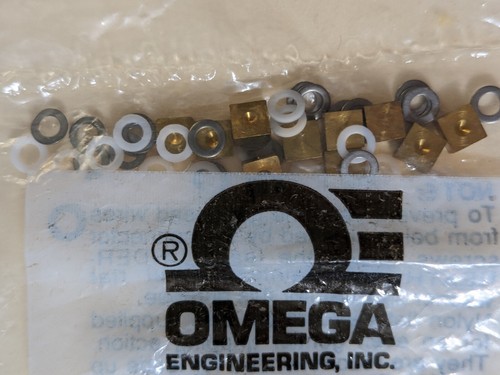 Omega Thermocouple Plug's brass screw, stainless steel and plastic ...