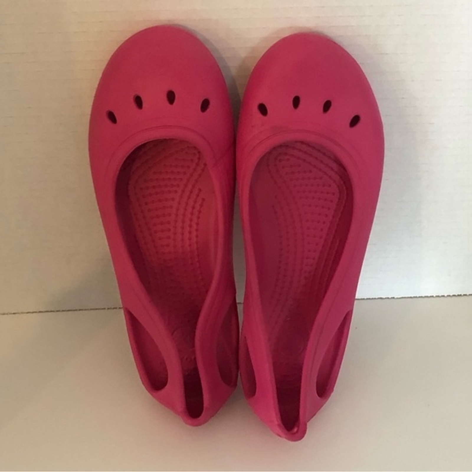 Crocs Womens Pink Thea Slingback Ballet Flats - Gem