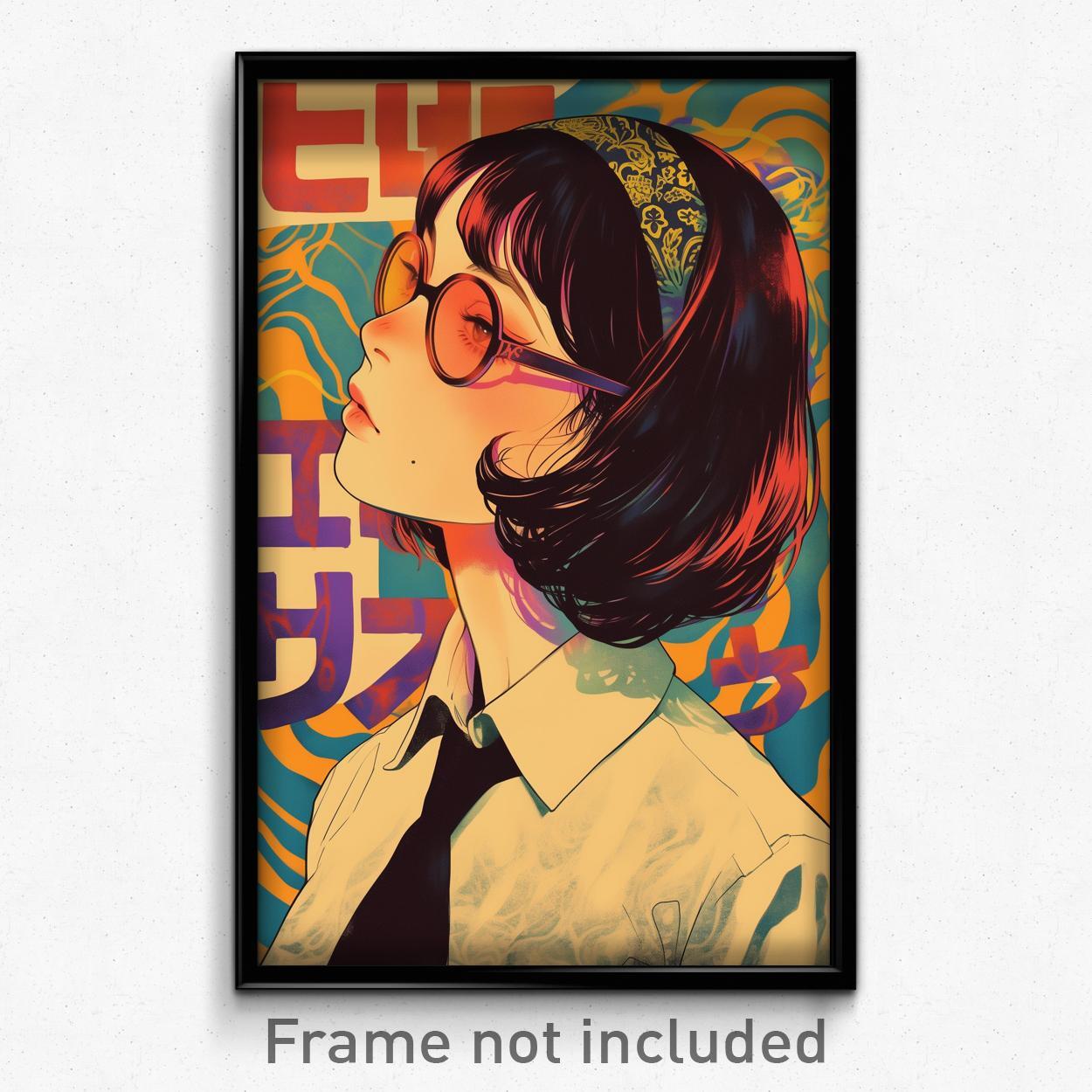 Hebrew Movie Poster - Girl Feeling Dazed, Exotic Black Necktie (Art ...