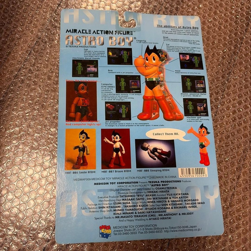 Astro Boy Medicom Toy Miracle Action Figure Osamu Tezuka Very Good ...