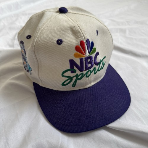VINTAGE NBC Sports Script Hat Cap Snapback Specialties 90s Super Bowl ...