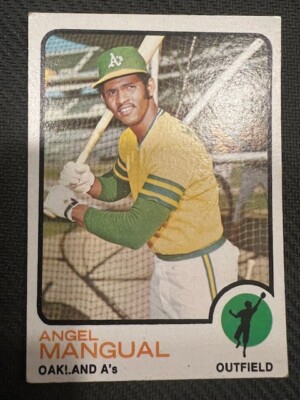 1973 Topps Baseball - Angel Mangual ( Oakland Athletics ) #625 - EX | eBay