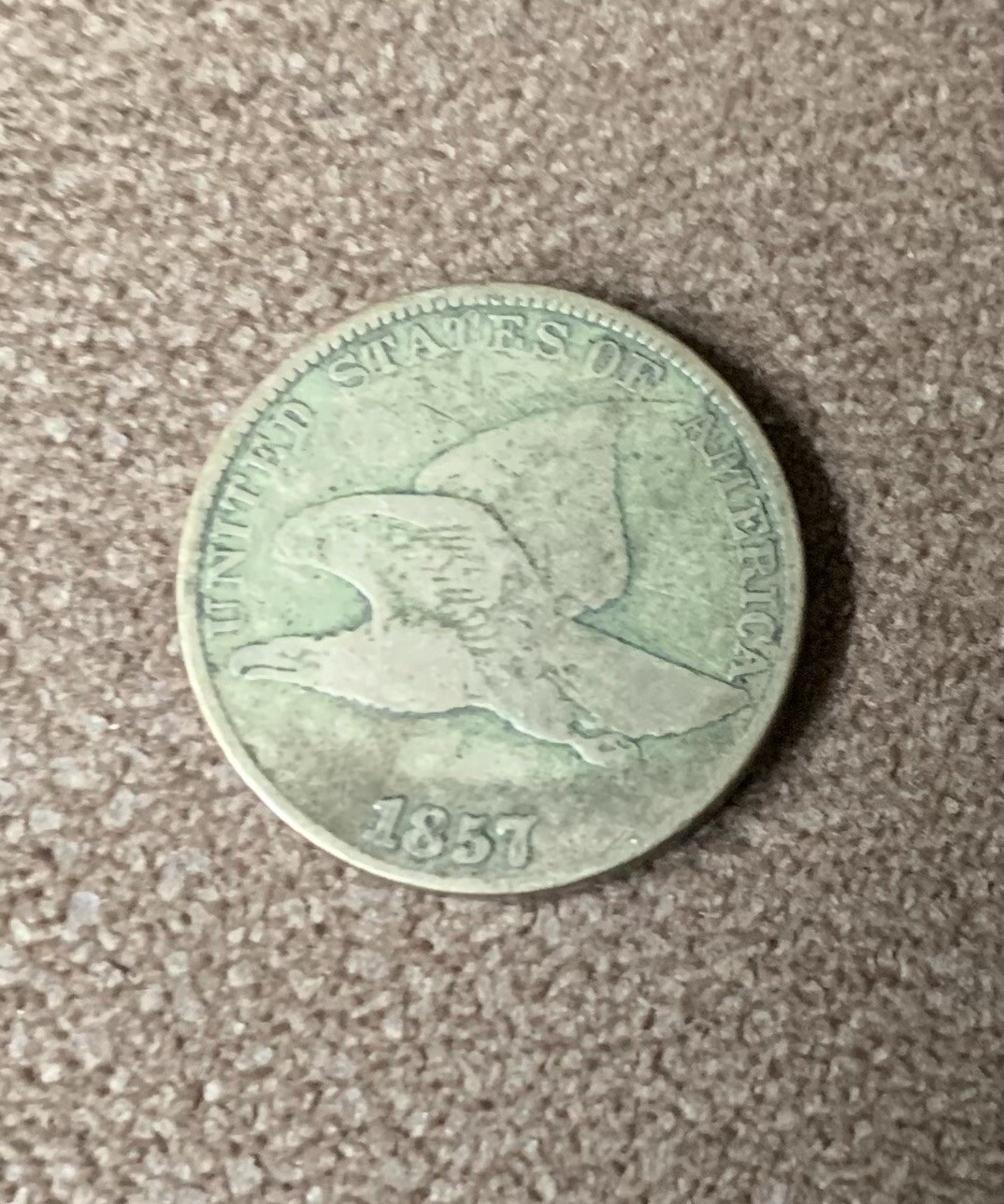 1857 flying eagle Cent 1 Cent Brown no reserve! | eBay