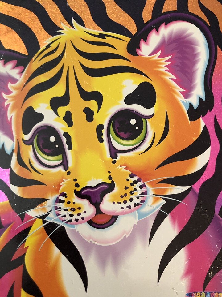 Lisa Frank Forrest Tiger Folder 3 Ring 2 Pocket Unpunched 2002 | eBay