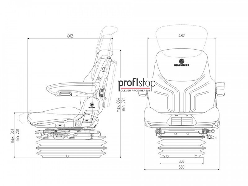 Grammer Maximo Professional MSG95AL/731 Fendt TMS tractor seat | eBay