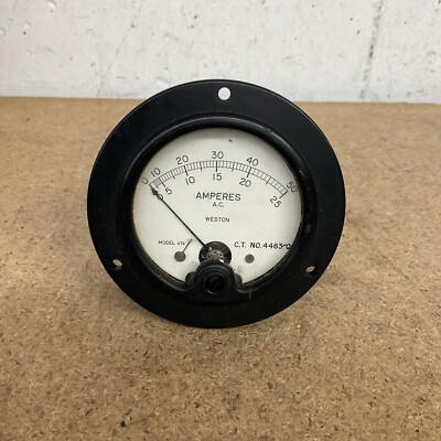 Weston Model 476 Meter Amperes AC | eBay
