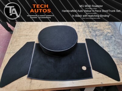 Boot Trunk Carpet Set Handmade to Order Auto Velour MG MGB Roadster | eBay