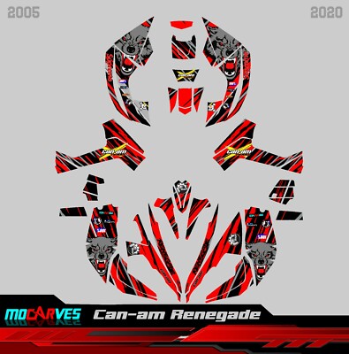 2005-2020 Can-Am Renegade 500 800r 800x 1000 Custom Graphic Kit Decal ...