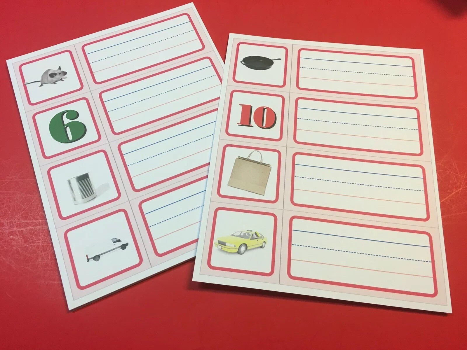 Pink Series Montessori - CVC PICTURE WORDS WRITE AND WIPE - 15 ...