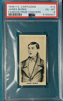 1938 FC Cartledge Boxing #14 James Burke Famous Prize Fighters PSA 6 ...