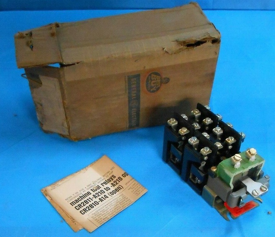 GE CR2810A14 MACHINE TOOL RELAY 600V 10 A NEW SURPLUS | eBay