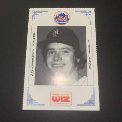 1991 New York Mets Nobody Beats The WIZ #312 Brock Pemberton | eBay