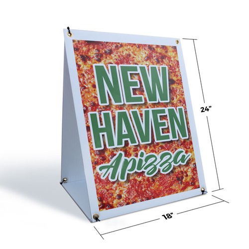 New Haven Apizza A-Frame Sidewalk Sign Authentic Recipe Fresh ...