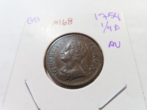 M168 Great Britain 1754 Farthing AU | eBay