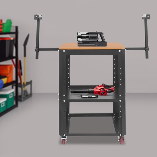 550 Lbs Load Capacity Height Adjustable Tool Stand W/wheels & Extension ...