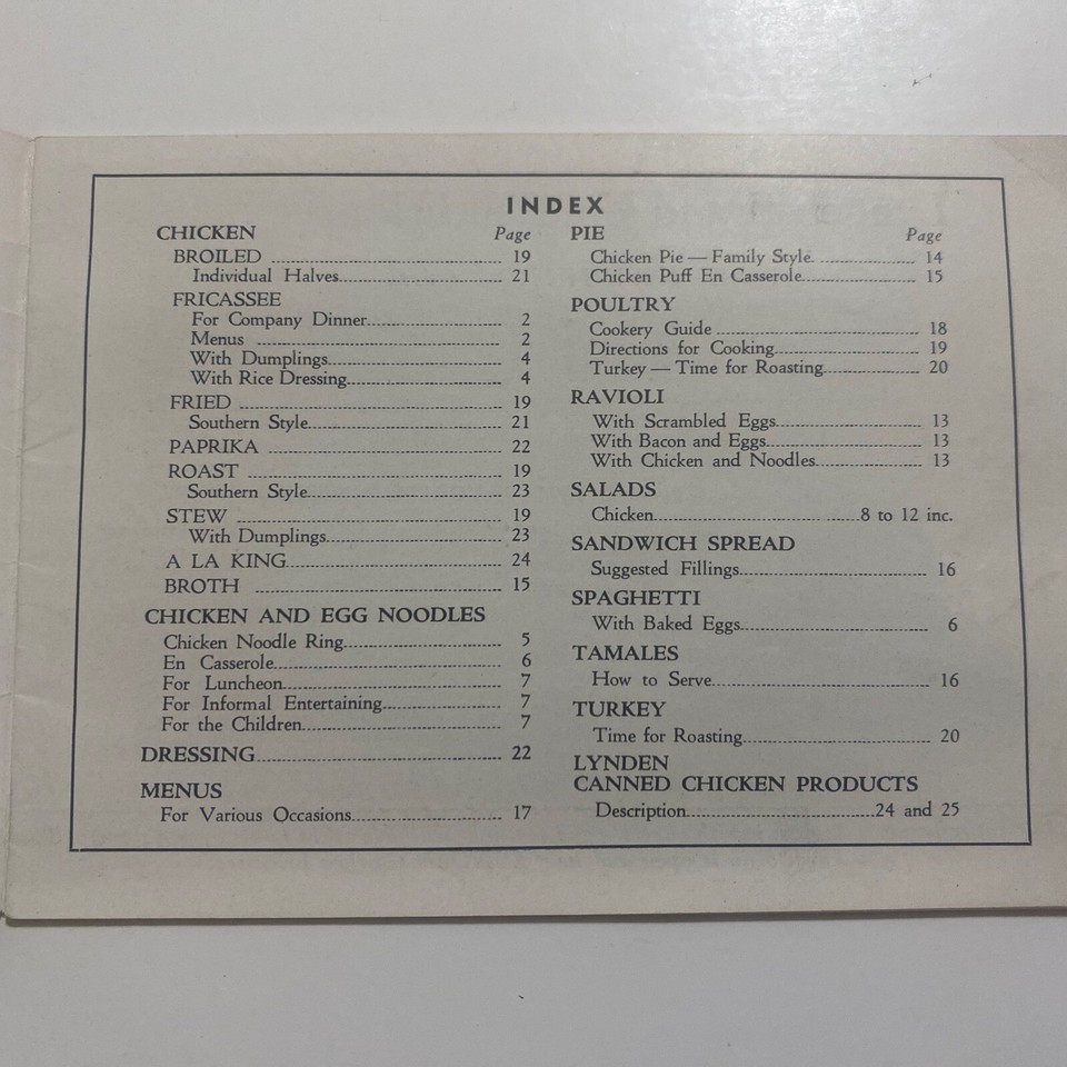 Lelia Wright Frederick The Chicken Cook Book 1937 Booklet Washington Co ...