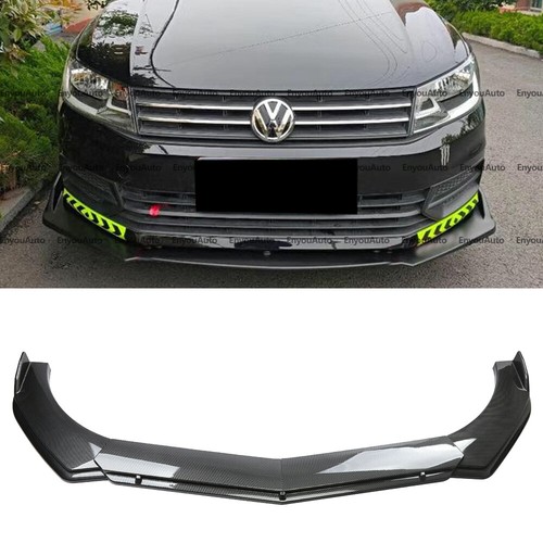 For Volkswagen CC Universal Front Bumper Lip Spoiler Splitter Carbon ...