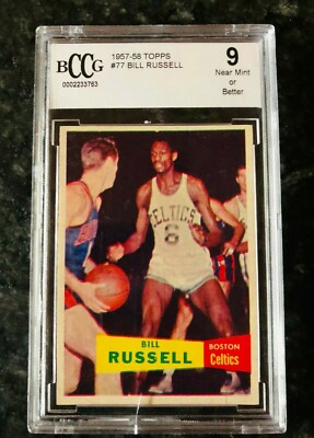 1957-58 Bill Russell Topps Rookie Rc BCCG 9. Psa 7 +? | eBay