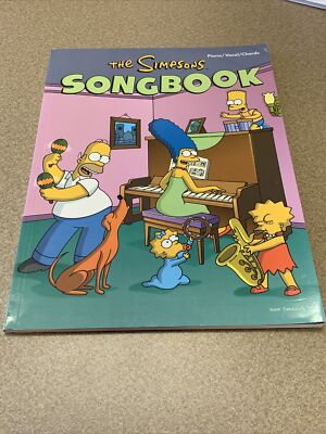The Simpsons Songbook Song Book Sheet Music New Piano Voice Guitar | eBay