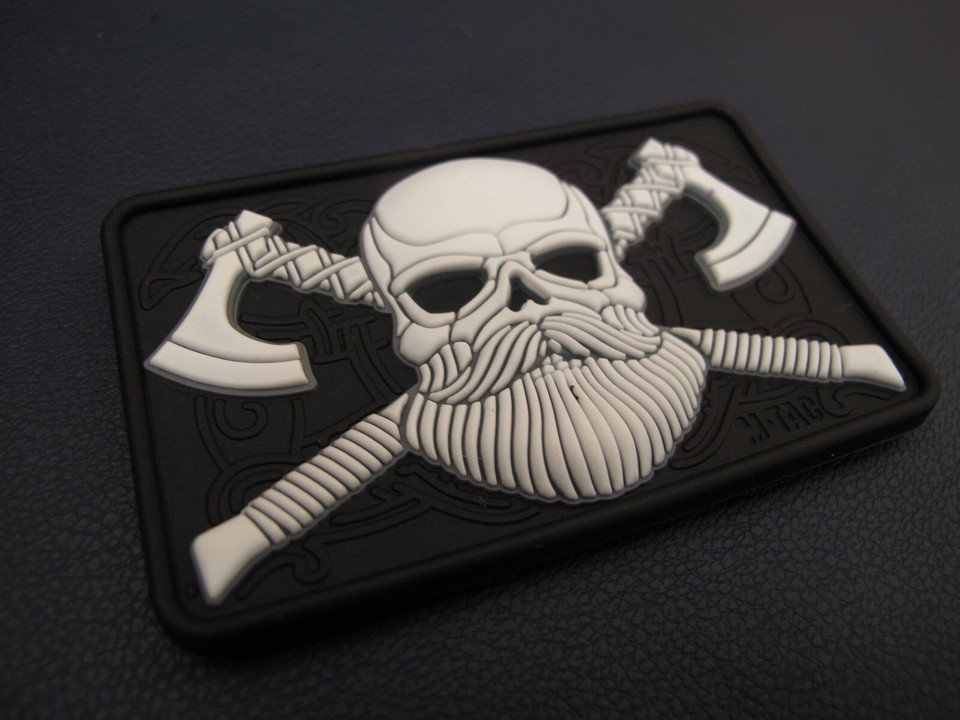 BEARDED SKULL 3D PVC PATCH TACTICAL MORALE UKRAINE 80 x 50 mm q | eBay