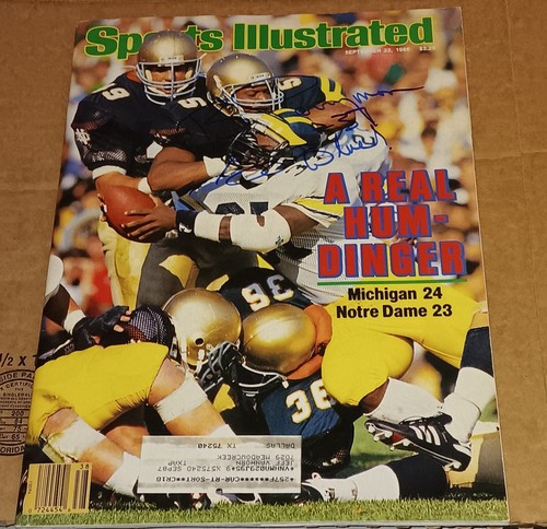 BOB PERRYMAN MICHIGAN WOLVERINES SIGNED AUTOGRAPHED SPORTS ILLUSTRATED ...