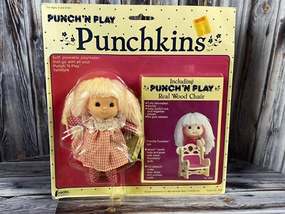 Vintage 1982 Punch 'n Play Punchkins Priscilla Punchkin Doll - New in ...