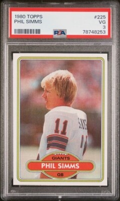 1980 Topps Phil Simms Rookie PSA 3 New York Giants Super Bowl MVP RC | eBay