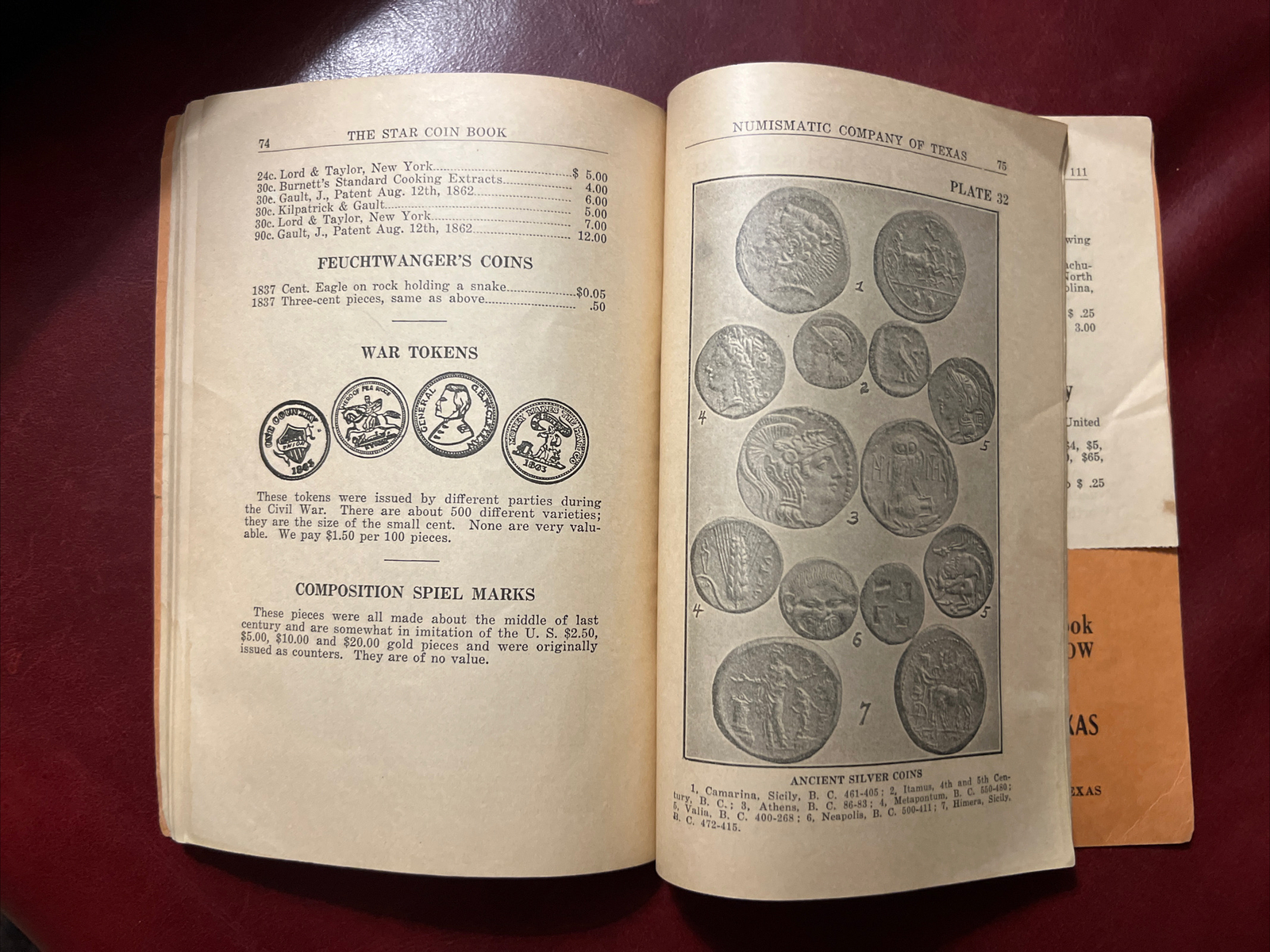 Vintage 1929 The Star Rare Coin Encyclopedia and Premium Catalog World ...