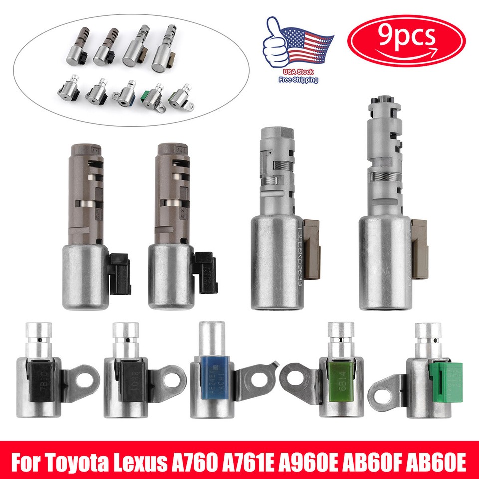 9x Transmission Shift Solenoid For Tundra OEM A760 A761E A960E AB60E ...