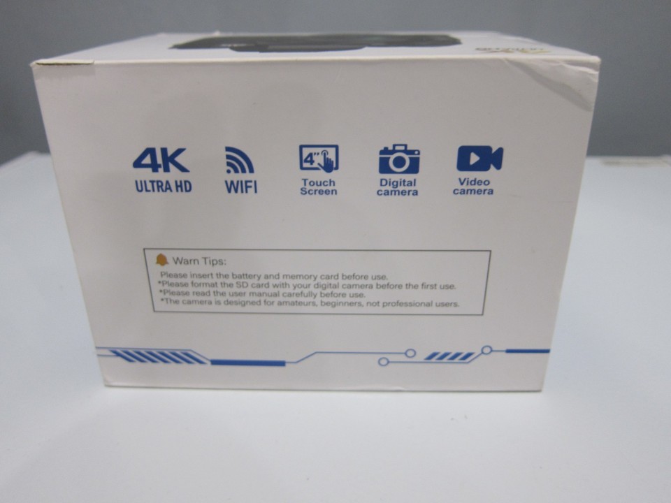 4K Ultra HD Digital Camera WII 4" Touchscreen Photo Video-Brand New ...