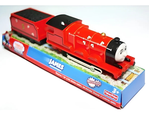 new Box Trackmaster Thomas And His Motorized Toy Train - James + Truck ...