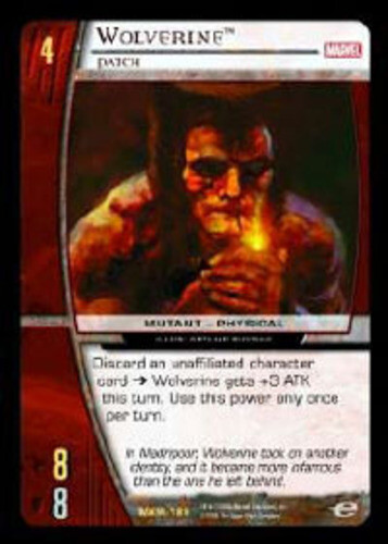 VS System: Wolverine, Patch [Played] VS: Marvel X-Men TCG CCG Classic ...